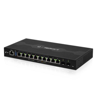 Cina Router 20W di gigabit di impresa della fibra SFP10 di UBNT ER-12P 24V in vendita