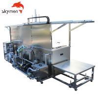 China PLC Operated SUS304 Ultrasonic Cleaning Machine 38-960L with Loading Unloading Table for sale