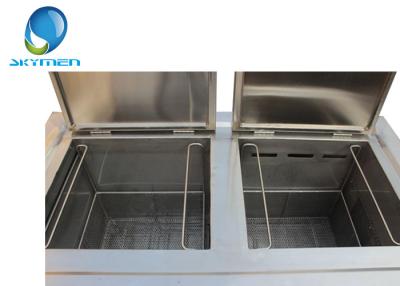 China El limpiador ultrasónico industrial de los tanques duales para el coche del bloque de motor parte el Sus 316 en venta