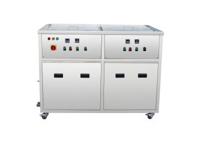 Chine 135 litres de nettoyage ultrasonique 2 réservoirs de décapant ultrasonique d'acier inoxydable de machine/ à vendre