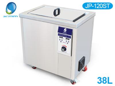 China Dual Frequency 28khz 40khz Heated Ultrasonic Cleaner Industrial 38 L Power Adjustable for sale