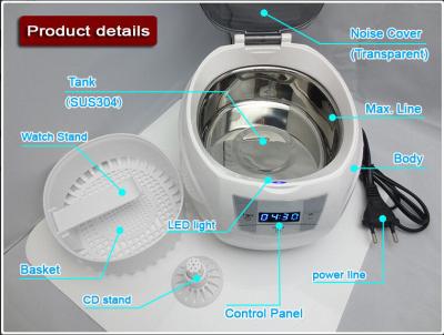 Chine Décapants ultrasoniques de bijoux du JP -900S, 750ml décapant ultrasonique portatif SUS304 à vendre