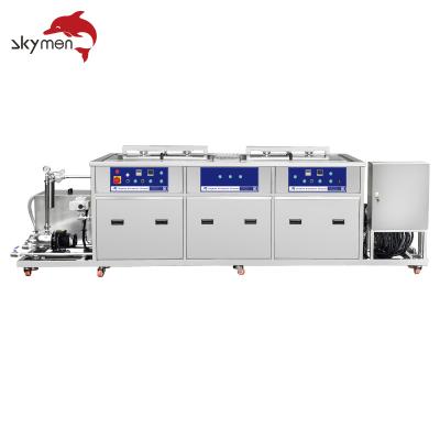 China Dual Stage Ultrasonic Cleaning Machine with Roller for Efficient Industrial Cleaning for sale