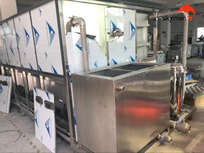 China Heater Exchanger Ultrasonic Cleaning Unit 6000L With Sweeping Frequency 28KHz for sale