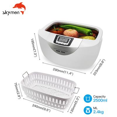 China 70W SUS304 Tank 2500ml Household Ultrasonic Cleaner for sale