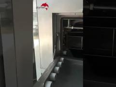 Sprayreinigende droogmachine met verticale draaikorf