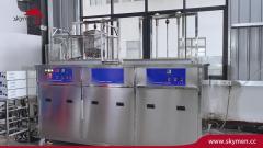 Dual Stage Ultrasonic Cleaning Machine with Roller