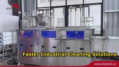 Dual Stage Ultrasonic Cleaning Machine with Roller for Efficient Industrial Cleaning