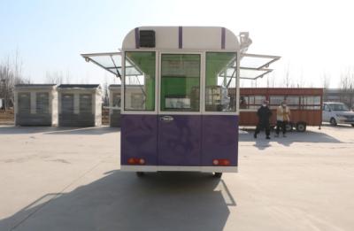 China Caminhão de comida de três rodas certificado de peso leve de vespa para o mercado de prata ISO e prata combinada à venda