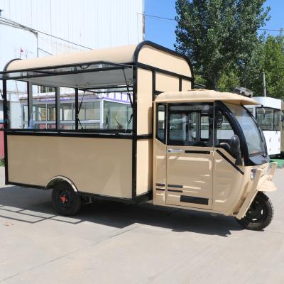 China Camión de comida de tres ruedas de peso ligero de la avispa con certificación CE con una autonomía de 20 km para los requisitos del cliente en venta