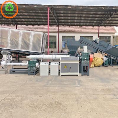 China 150 2000 kg/h Output Pelletizing Machine for Film Bags Recycling Clean Plastic Pellets for sale
