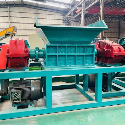 China Double Shaft Double Power Shredder for Waste Metal Veneer Board Aluminum Can Recycling for sale