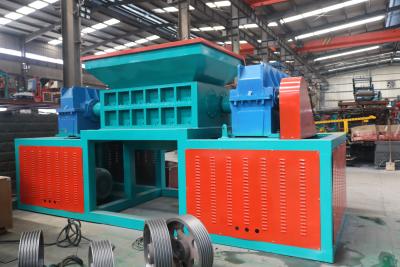 China Double Shaft Double Power Shredder for Waste Metal Veneer Board Aluminum Can Recycling for sale