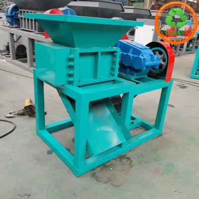 China Low Noise Scrap Heavy Melting PVC HDPE PP PET Dual Shaft Single Motor Shredder with Design for sale
