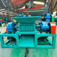 Quality 22kW Power Plastic Shredder Machine for Twin Shaft Twin Motor Design Bicycle for sale