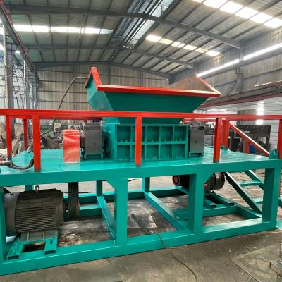 China Waste Woven Old Fishing Net Bag Double Shaft Hob Shredder for Global Recycling Market for sale