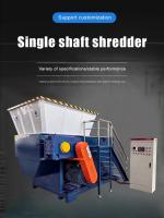 China Fabric Clothes Nylon Strips Textile Single Shaft Shredder One Machine Multiple Functions for sale