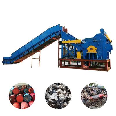 China 37-45KW Motor Power Scrap Metal Hammer Mill Crusher para trituração de azulejos de aço colorido à venda