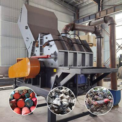 China 220V de sucata de metal martelo moinho triturador de alumínio ferro aço pintura balde lata triturador à venda