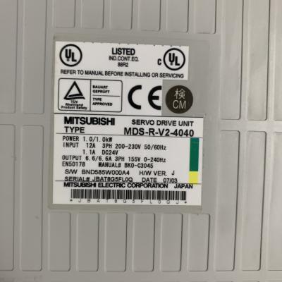 China Mitsubishi MDS-R-V2-4040 SERVO DRIVE 1KW 12A 3 PHASE 200-230V 50/60HZ CNC NEW AND ORIGINAL GOOD PRICE for sale