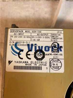 Китай Привод 50 сервопривода Yaskawa SGDH-10AE промышленный/60HZ 200 - 230VAC ВХОДНОЙ СИГНАЛ 7AMP продается