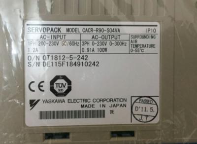 China Yaskawa CACR-R90-S04VA AC Servo Drives 1/3 PHASE 0.91/1.2A 100W NEW for sale