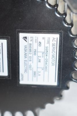 China MOTOR SERVO 200V 3.8A 450W 1500RPM de la CA de Yaskawa SGMGH-05ACA6 NUEVO en venta