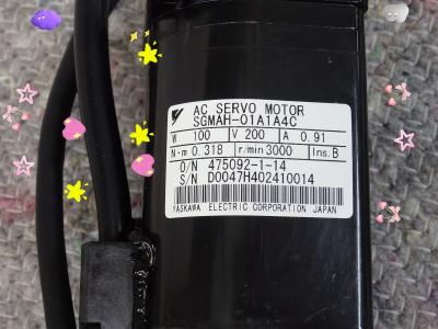 China Yaskawa SGMAH-01A1A4C SERVO MOTOR CA 100W 200V 0,91A 3000RPM NOVO à venda