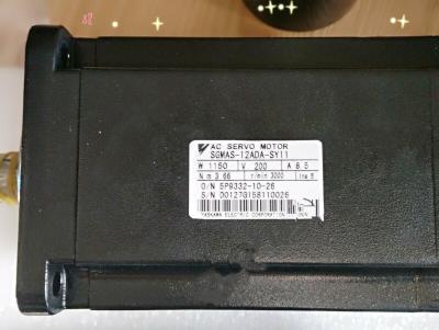 China Yaskawa SGMAS-10ACA-SY11 AC SERVO MOTOR 750W 200V 3000RPM 5.4A NOVO à venda