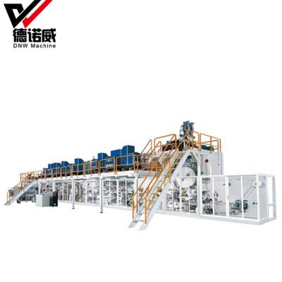China Brand New full automatic full servo high performance sanitary napkin making machine with low price for sale