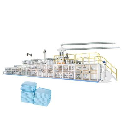 China Ultrasonic Automatic Microfiber Fabric Medical Under Pad Production Line Machine for sale
