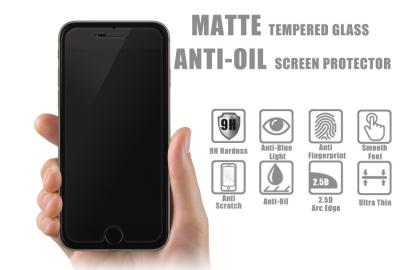 Cina L'anti protettore opaco dello schermo dell'impronta digitale/petrolio/polvere ha temperato il vetro per l'iPhone 6 7 8 in vendita