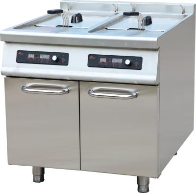 Cina Friggitrice gemellata del gas del carro armato del professionista, carro armato elettrico del doppio della gamma di cucina in vendita