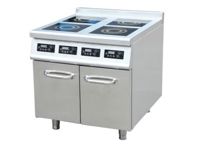 Cina La doppia gamma di induzione del forno di 4 zone, gamma indipendente elettrica facile pulisce in vendita