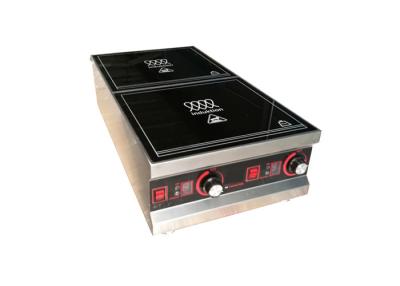 China Waterproof Double Hob Induction Cooker For Restaurant Long Type 3.5KW for sale
