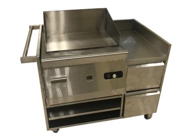 China Stainless Steel Electric Range , Electric Stove Range With Mobile Cart Easy Moving for sale