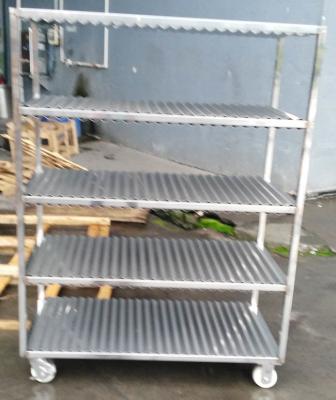 Cina In pieno carrello dell'acciaio inossidabile 304 con disponibile scorrevole quadrato di spessore 1.0mm della metropolitana in vendita