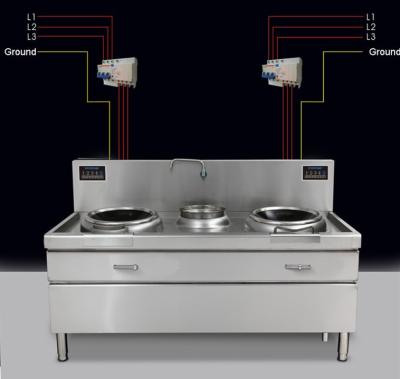 China Anti-interference catering equipment  large induction wok  for chinese style for sale