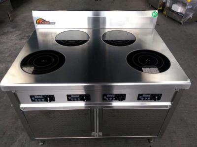 China Eco Friendly Commercial Catering Equipment 4 Burner Electric Induction Range Cookers for sale
