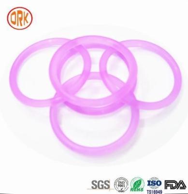 China Customization Purple Translucent Silicone Rubber O Ring Seal Ring Gasket For Shaft Seal for sale