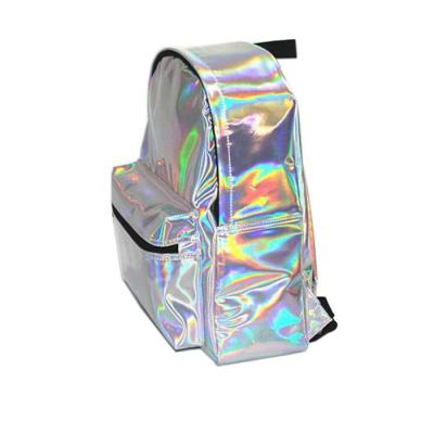 China Holographic Laser Water Resistant Backpack , Korean Style Small Carry On Backpack for sale