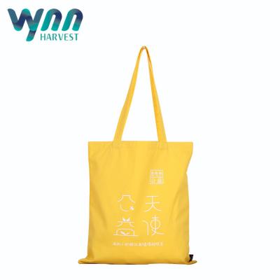 China Premium Cfolding Tote Bag , Yellow / White Personalised Tote Bags For Women for sale