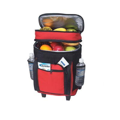 China Trolley Fast Food Delivery Bags , Insulated Takeaway Delivery Bags With Wheels for sale