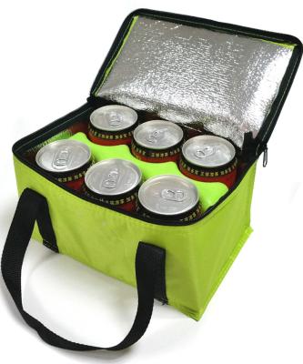 China Aluminium foil thermal insulation  carrying handling bag  for outdoor  picnic  lunch bag for sale