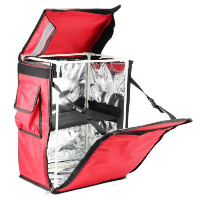 China Portable thermal insulated food delivery backpack bag for sale