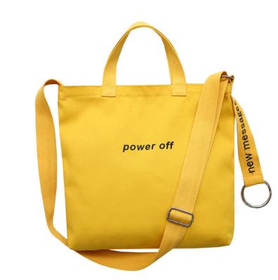 China Durable Grocery Travel Tote Bags Reusable Canvas Material With Handle Custom Logo for sale