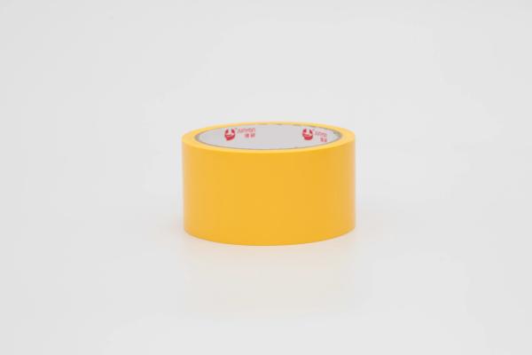 Quality Yellow Safety PVC Floor Marking Tape Easy Tear Waterproof  150% Elongation for sale