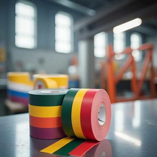 Quality Polyvinyl Chloride Adhesive Masking Tape 55m Length For Industrial Applications for sale
