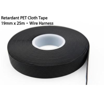중국 화염 retardant PET 천 테이프 19mm x 25m 와이어 허니 판매용