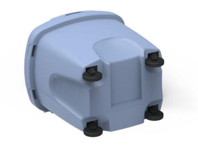 Cina Secchio della spazzatura di plastica delle parti 150L di Rotomolded con resistenza all'usura a parete semplice del coperchio in vendita